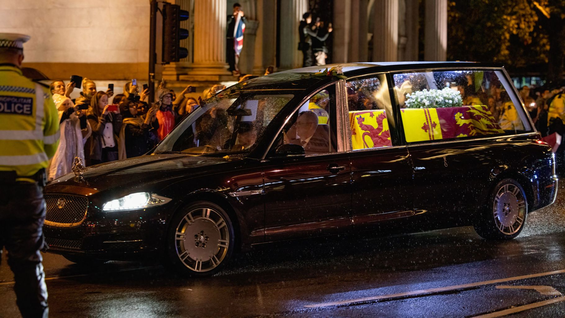 Queens Bespoke Hearse Designed By West Midlands Jaguar Land Rover
